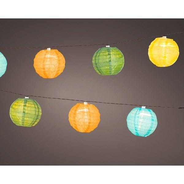 10 Solar Lantaarns 4 Kleuren Led snoer 4,5 Meter - Alles in Wonderland