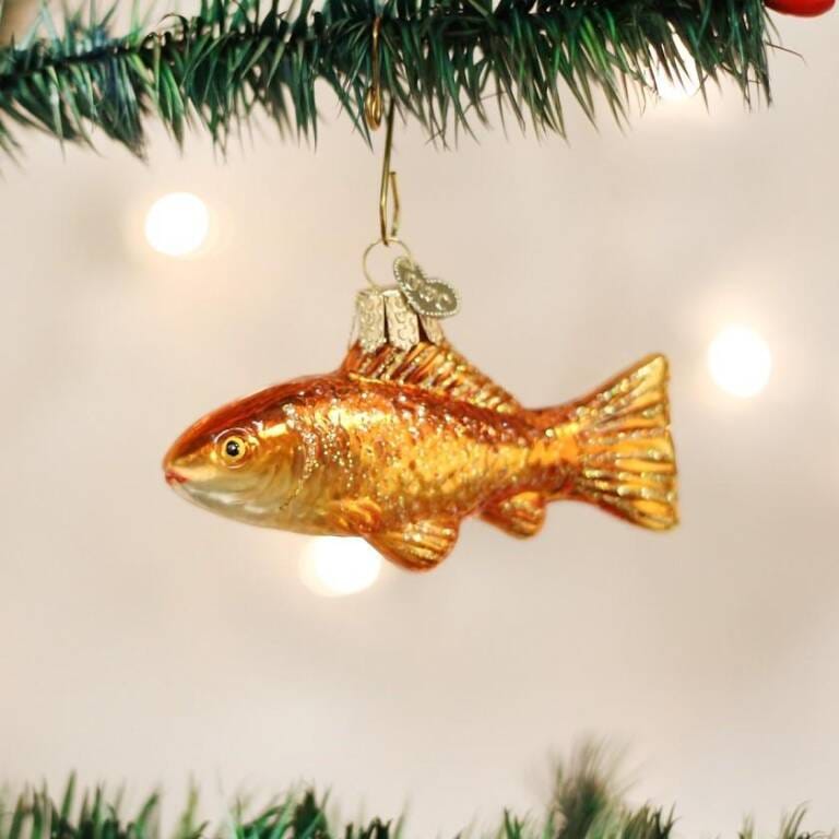 Kerstbal Goudvis | Onderwaterwereld | Uniek Kerstcadeau