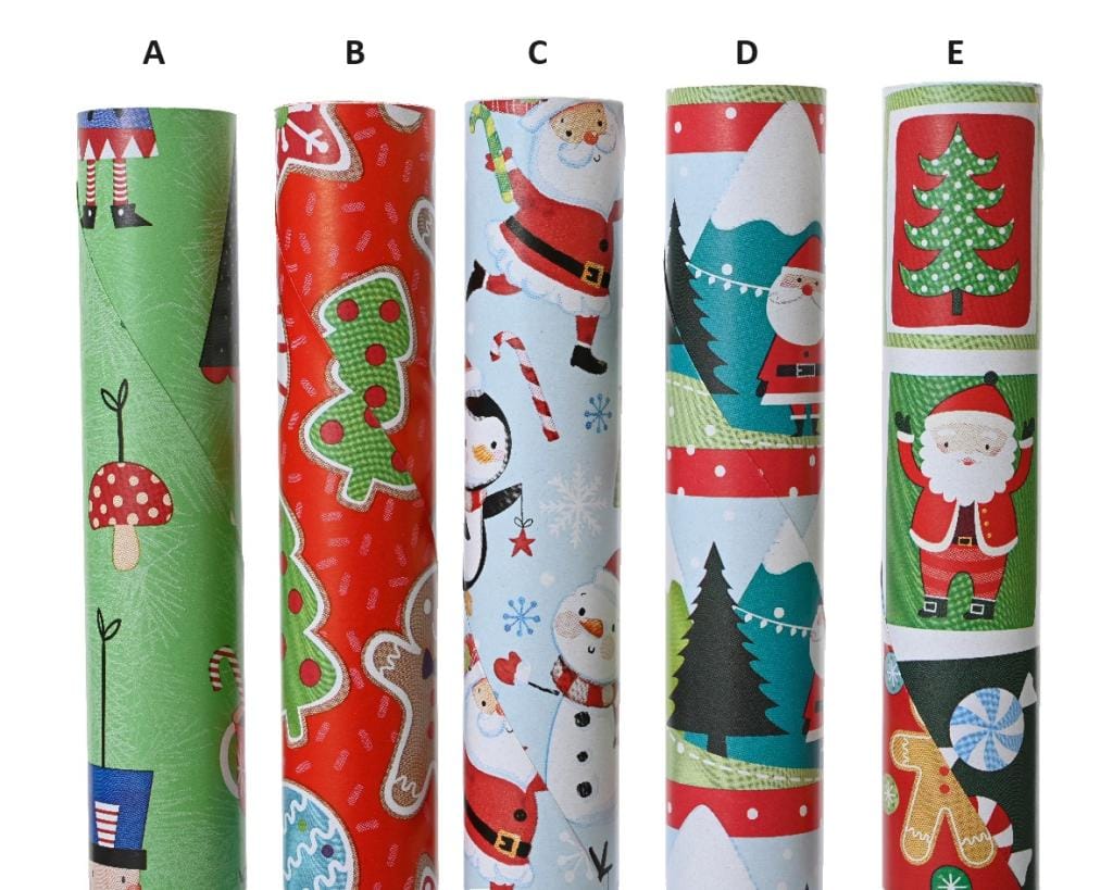 Rol Kerstinpakpapier Papier Multi D | Alles in Wonderland