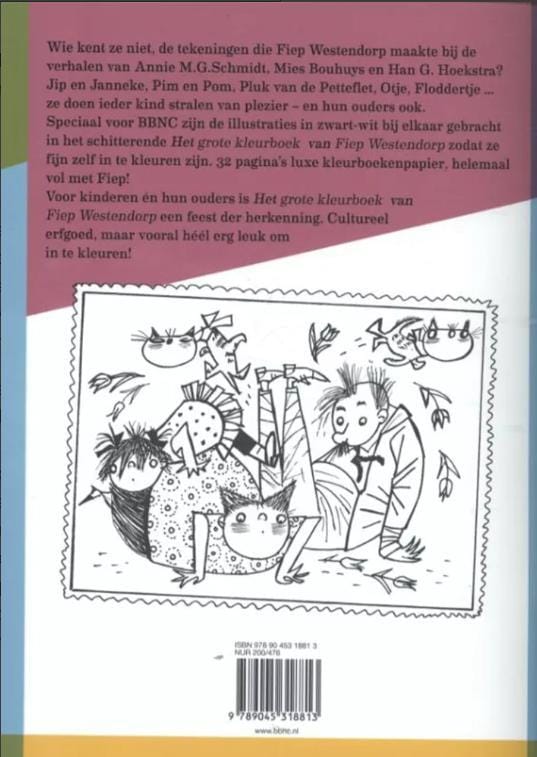 Het Grote Fiep Westendorp Kleurboek | Jip en Janneke | Pluk van de ...