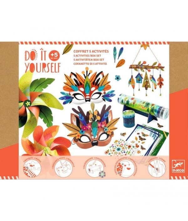Djeco DIY Knutselpakket Nature – 5 Activiteiten voor Creatieve Kinderen ...