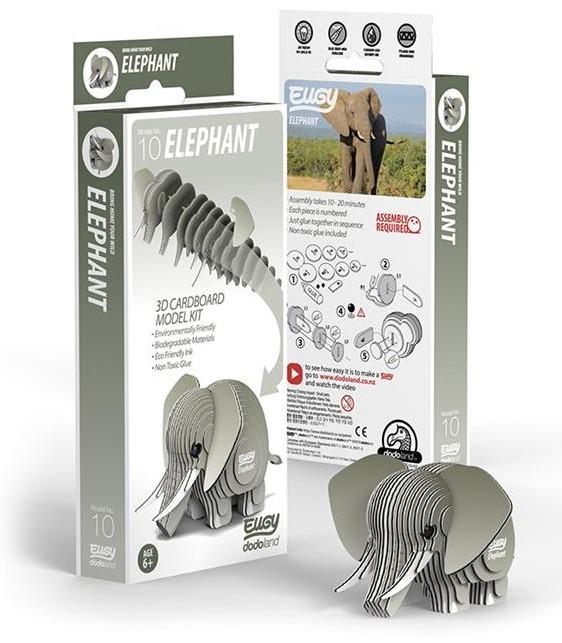 Kartonnen 3D Puzzel Olifant | Alles in Wonderland