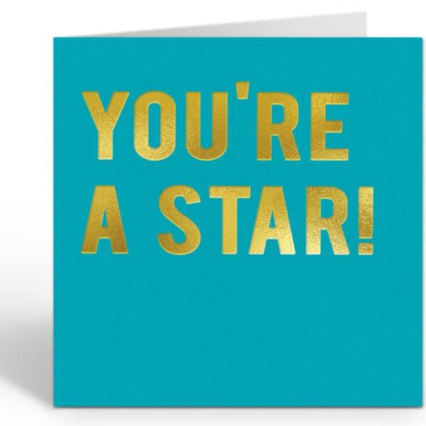 Dubbele kaart You’re a Star – Complimentenkaart | Redback Cards