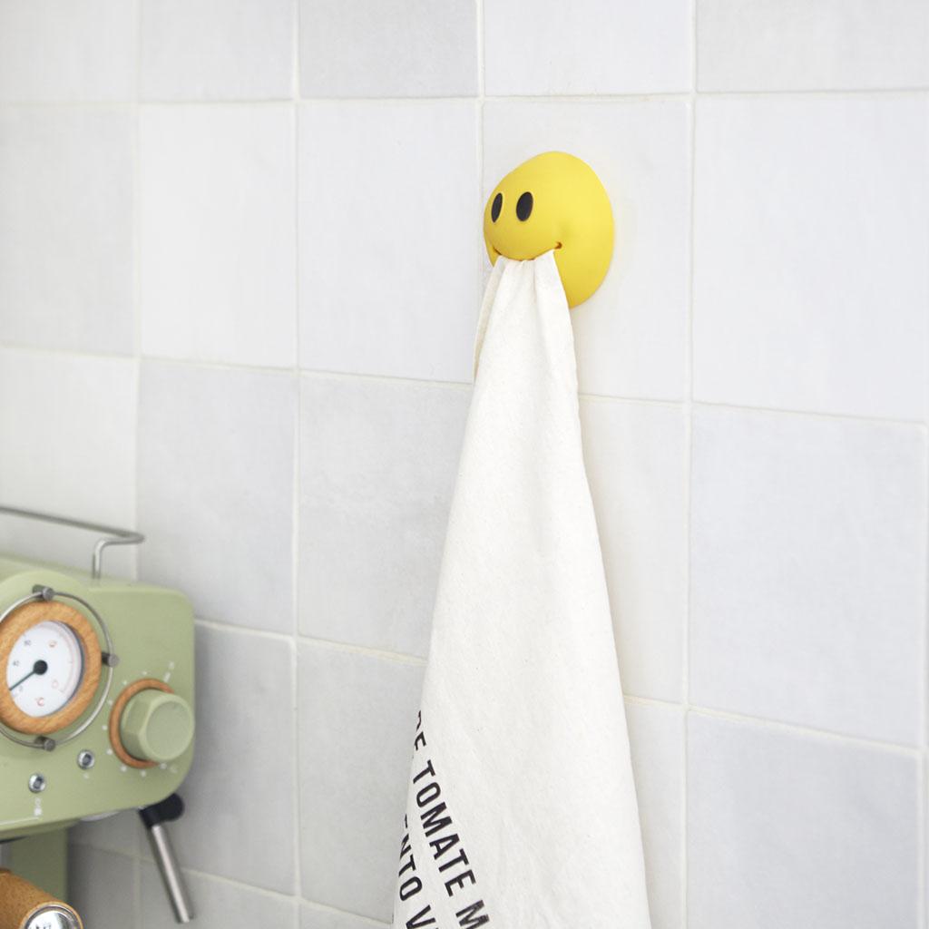 Handdoekhouders Smile – Set van 3 zonder boren | Balvi