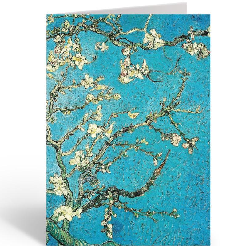 Dubbele kaart Van Gogh Almond Blossom | Kunstwenskaart