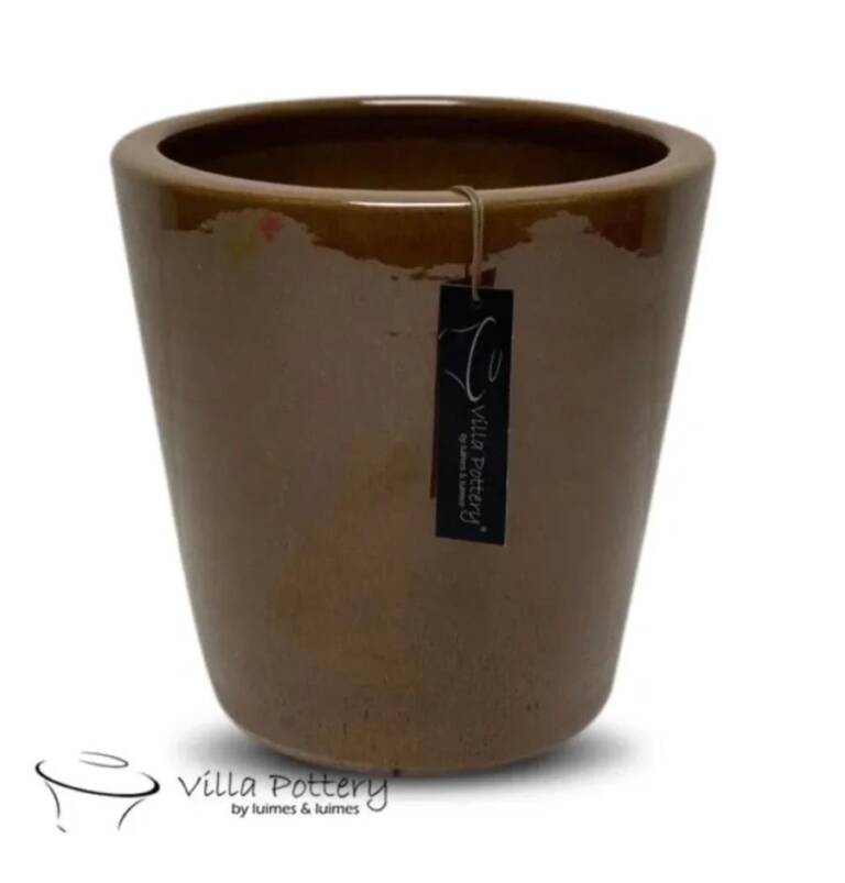 Bloempot Rhodes 22 cm groen – keramiek Villa Pottery